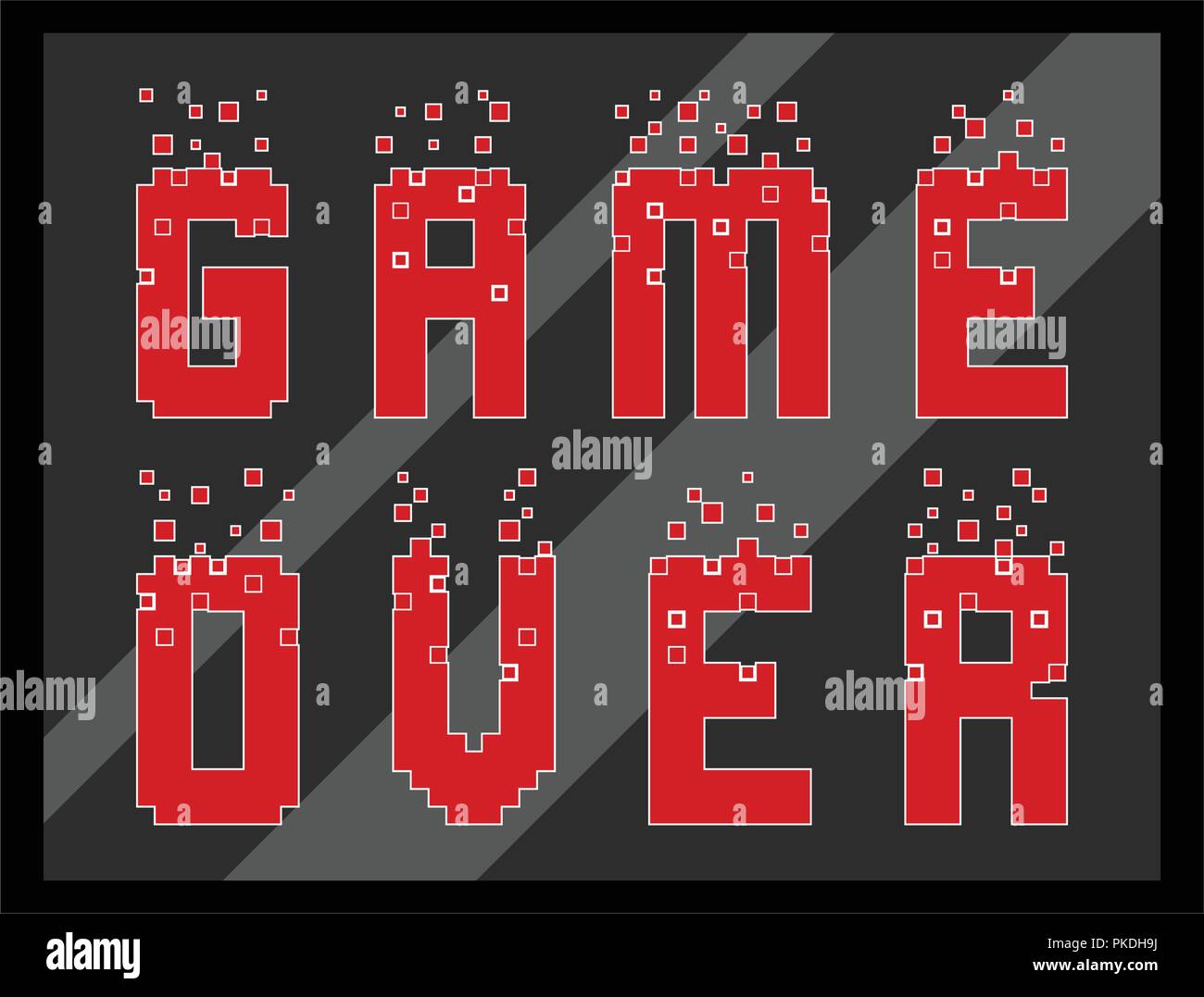 Game over concept image. Vector illustration design Stock Vector Image ...