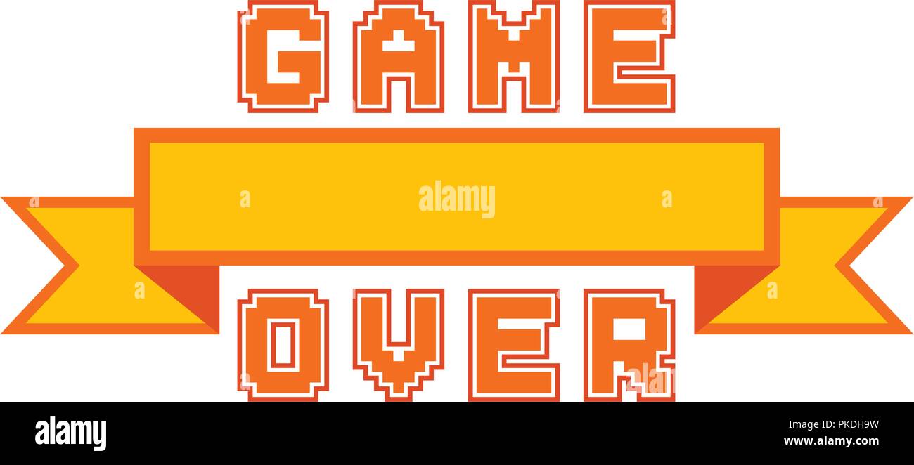 Game over concept image. Vector illustration design Stock Vector Image ...