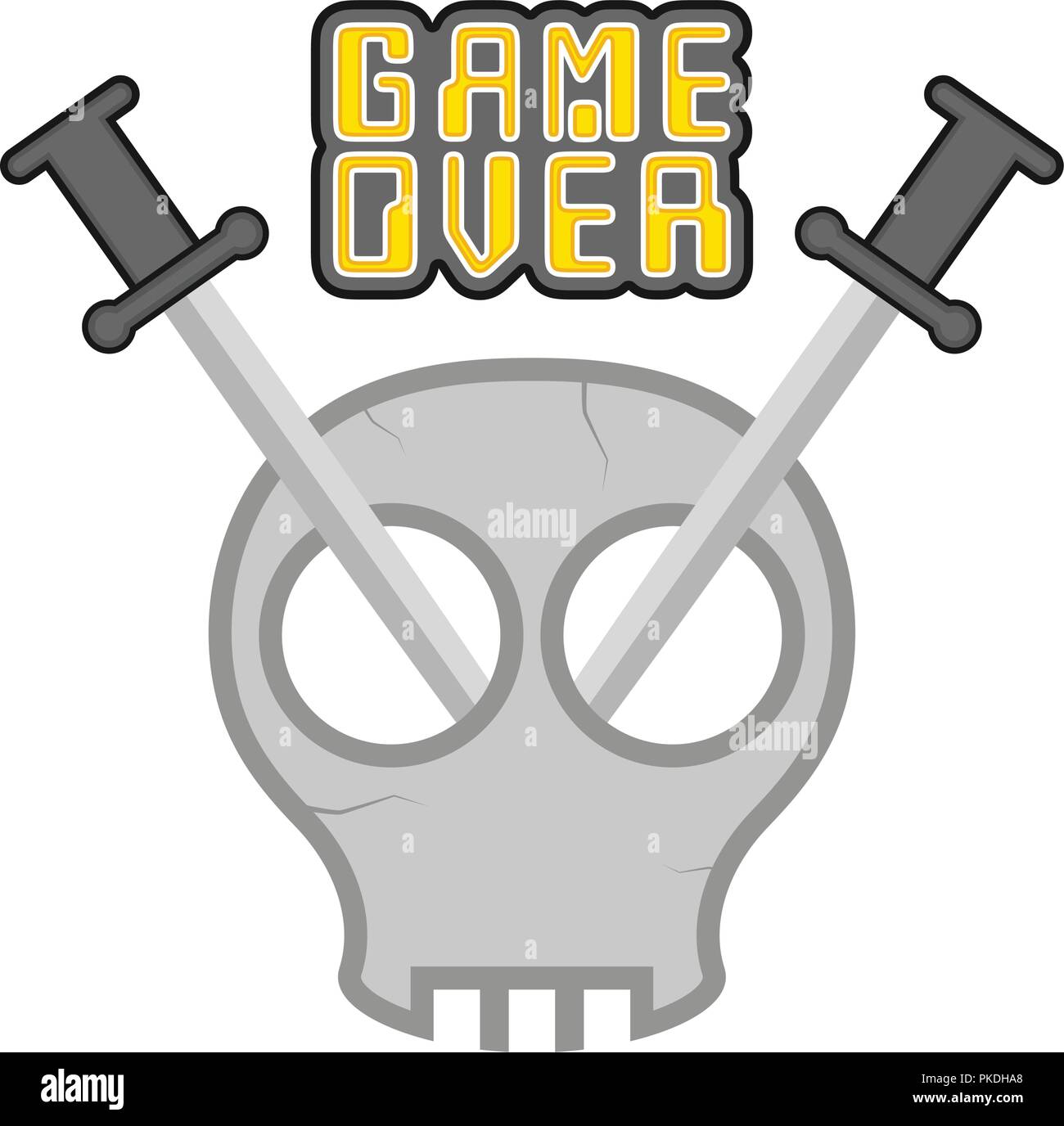 Game over concept image. Vector illustration design Stock Vector Image ...