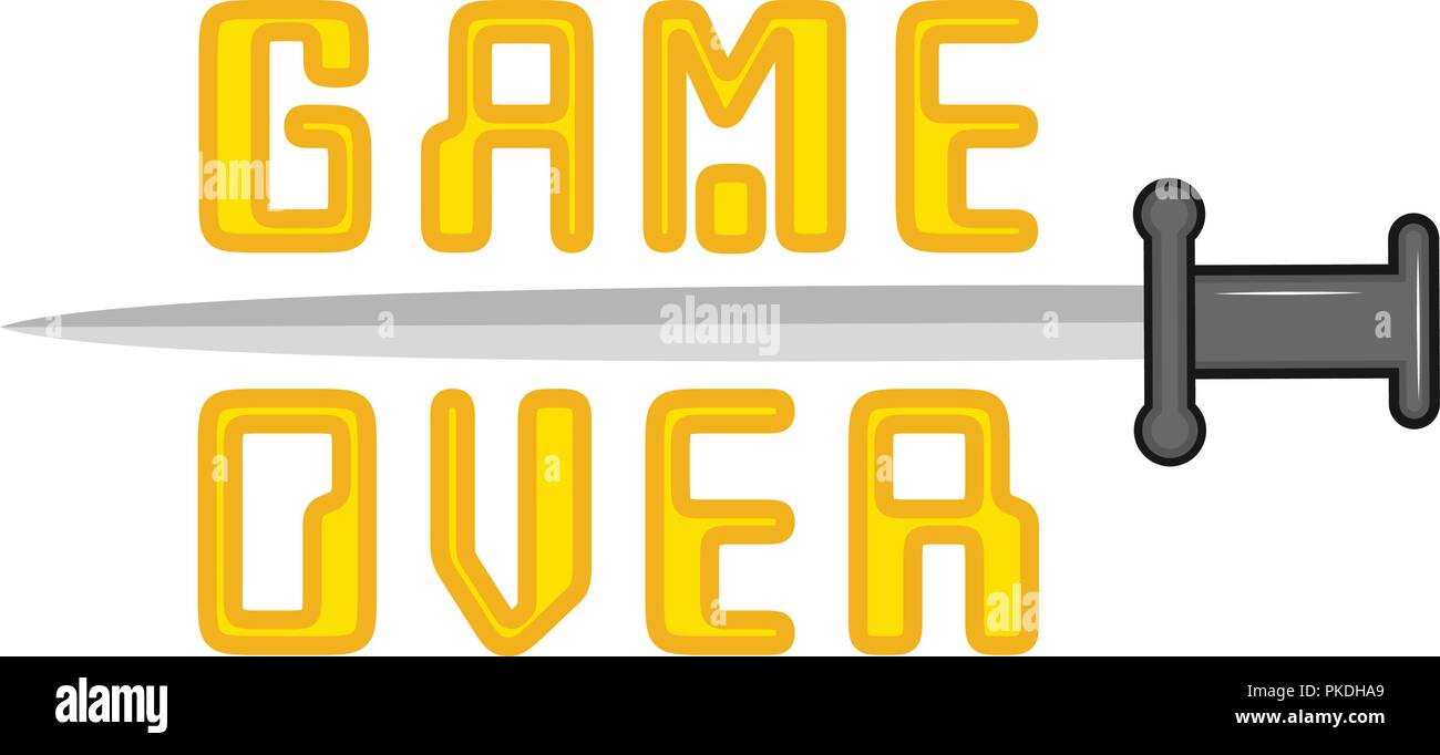 Game over concept image. Vector illustration design Stock Vector Image ...