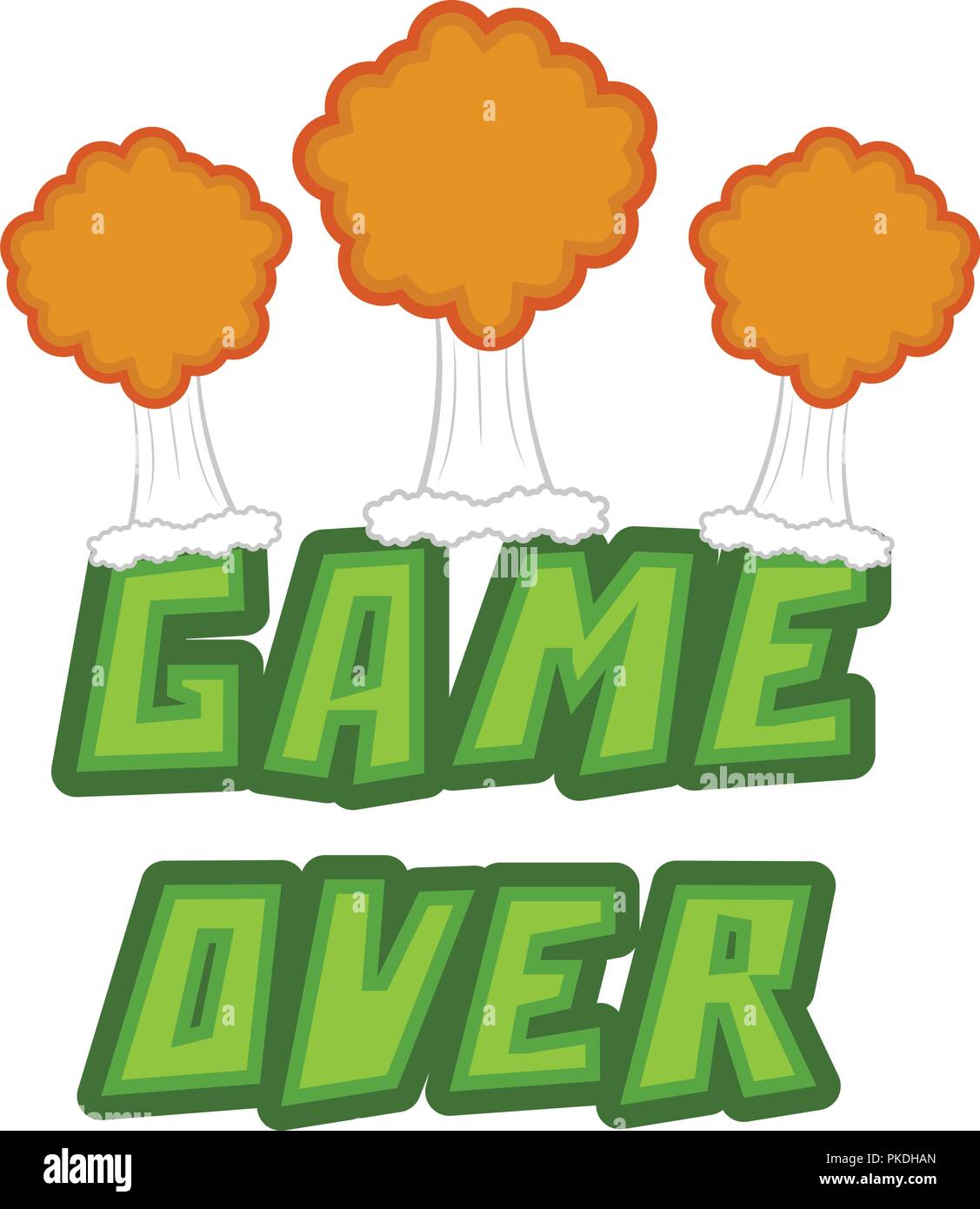 Game over concept image. Vector illustration design Stock Vector Image ...