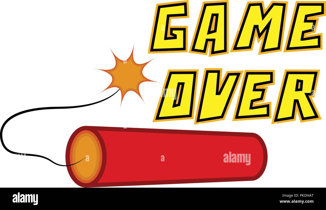 Game over concept image. Vector illustration design Stock Vector Image ...
