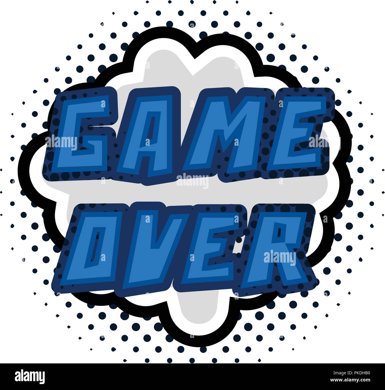 Game over concept image. Vector illustration design Stock Vector Image ...