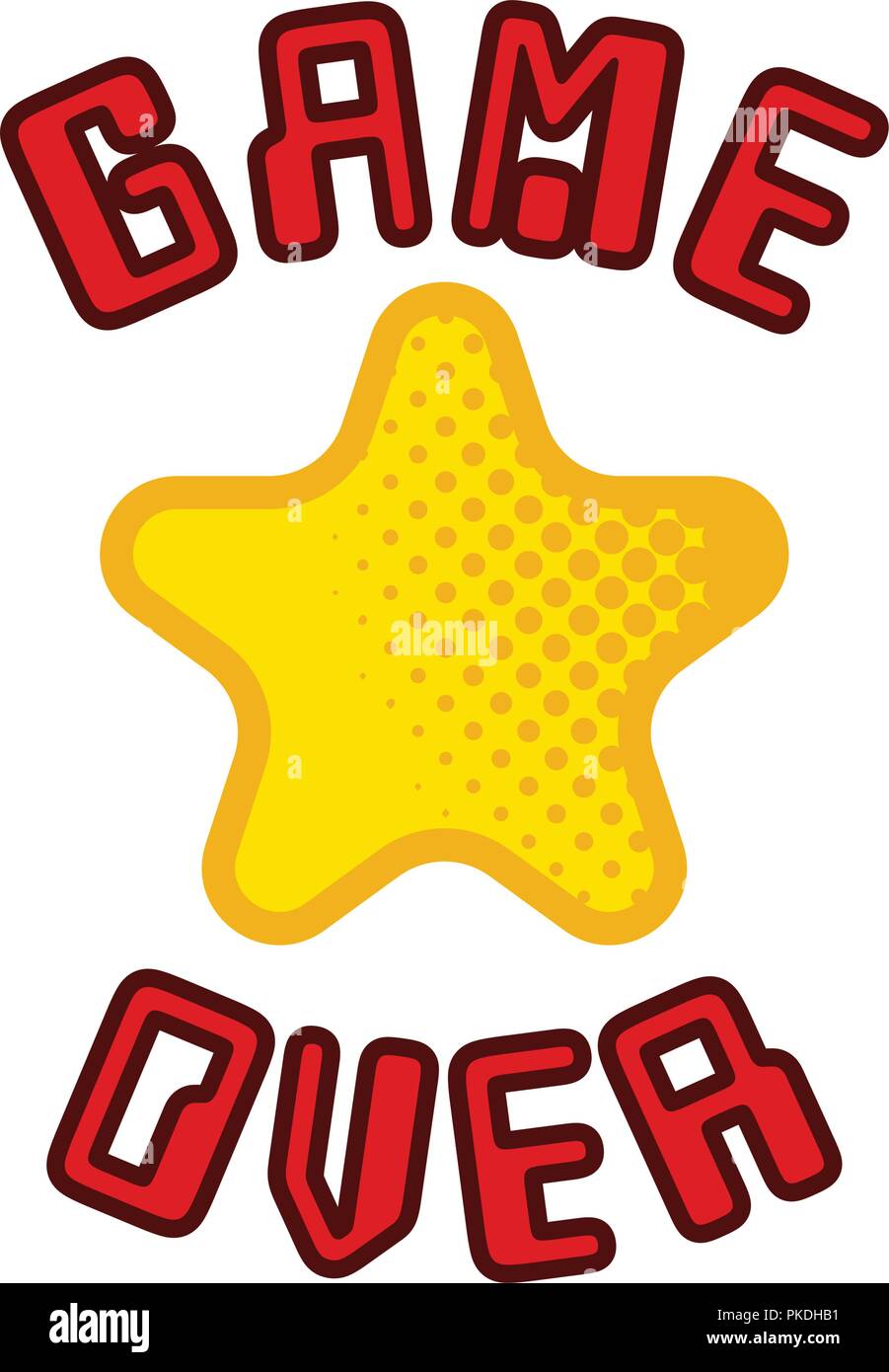 Game over concept image. Vector illustration design Stock Vector Image ...