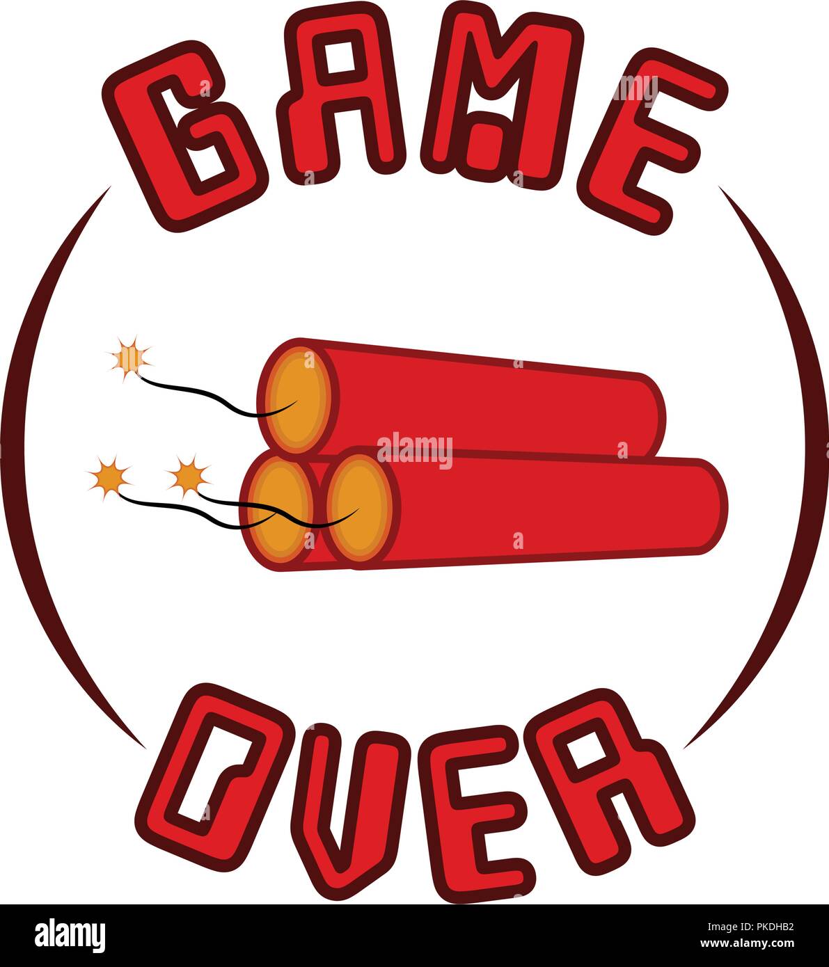 Game over concept image. Vector illustration design Stock Vector Image ...