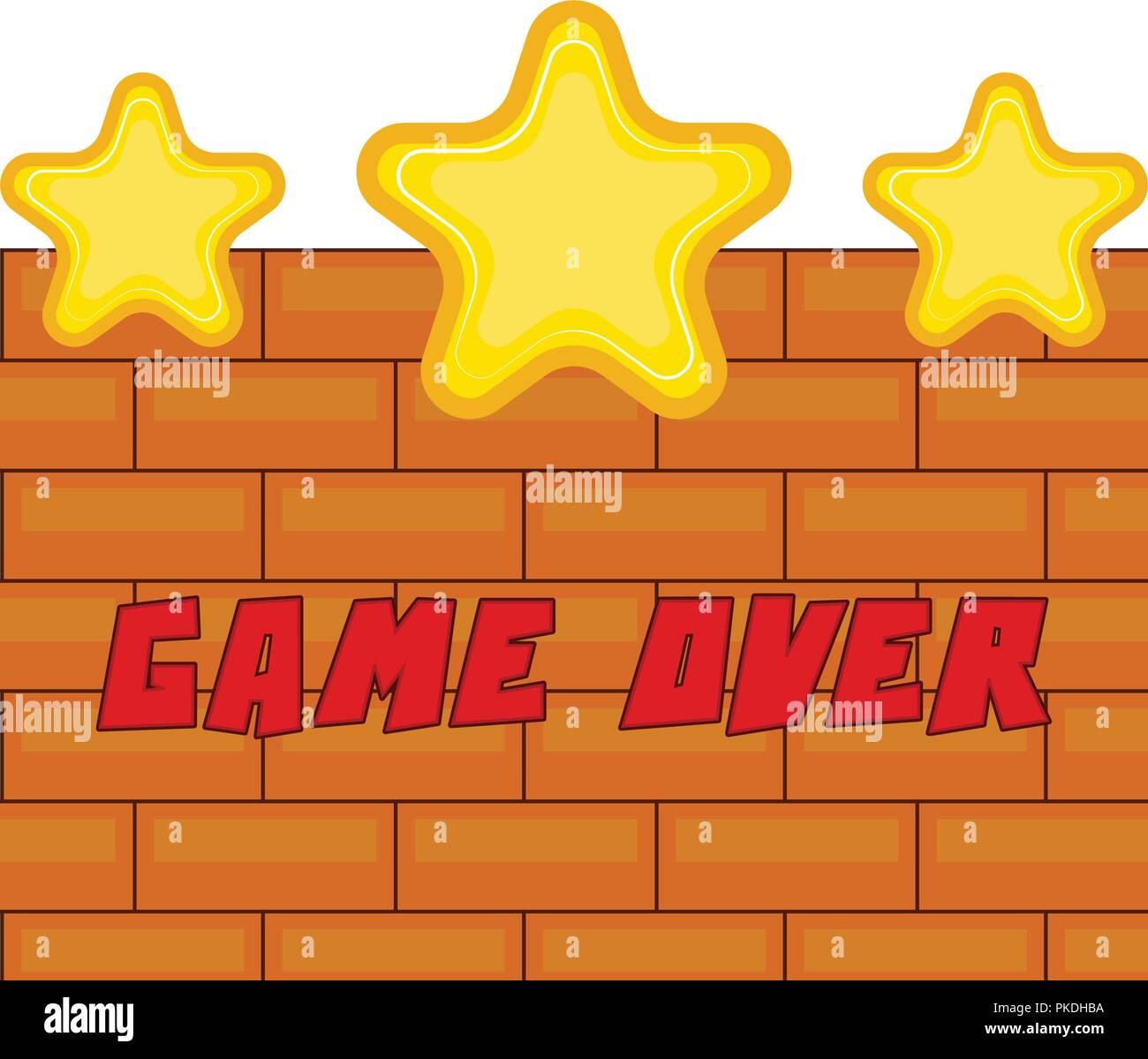Game over concept image. Vector illustration design Stock Vector Image ...