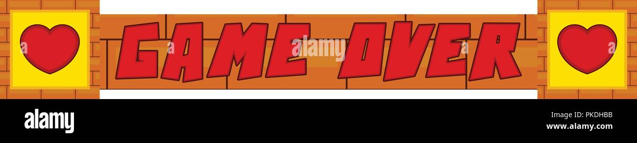 Game over concept image. Vector illustration design Stock Vector Image ...