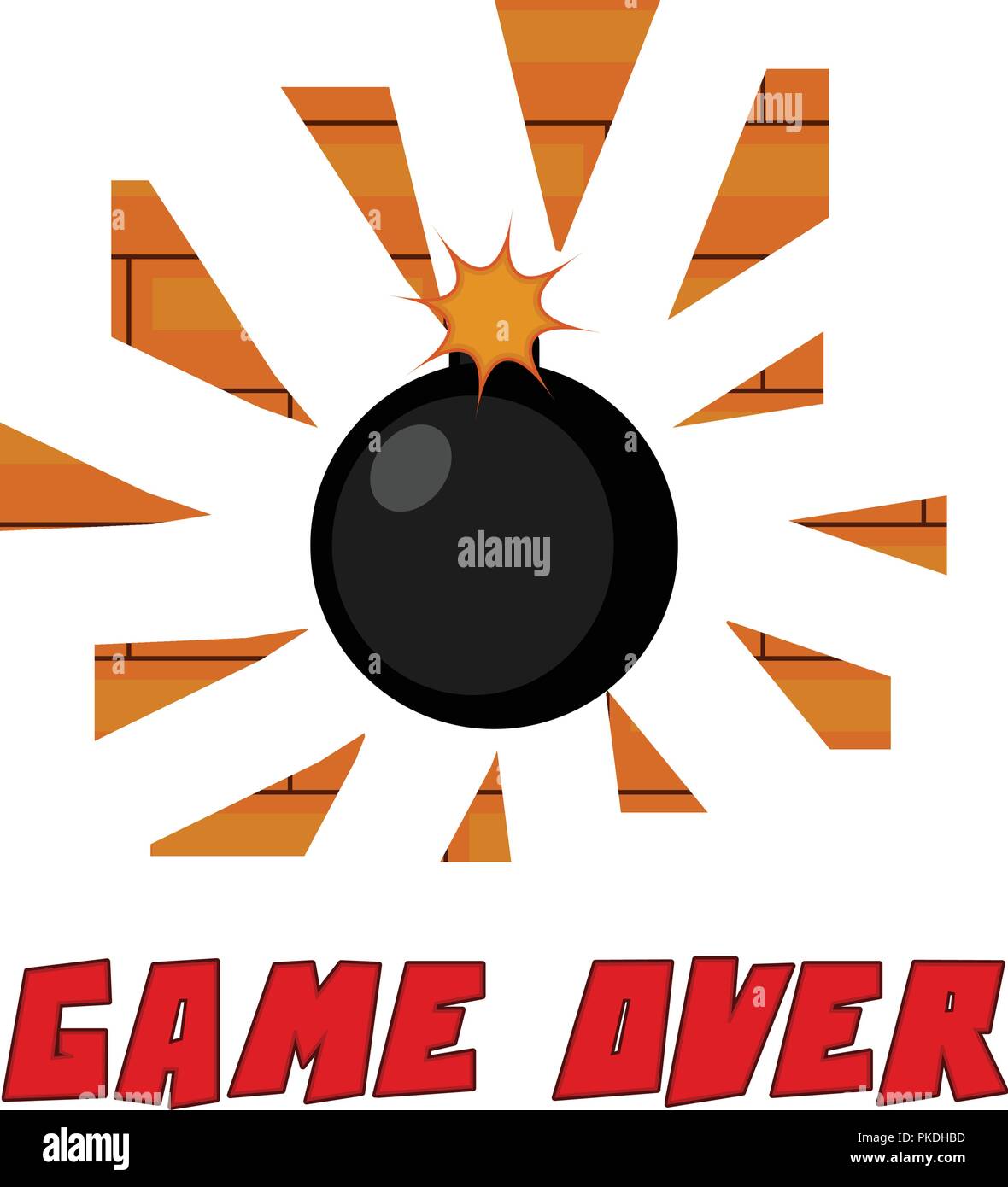 Game over concept image. Vector illustration design Stock Vector Image ...