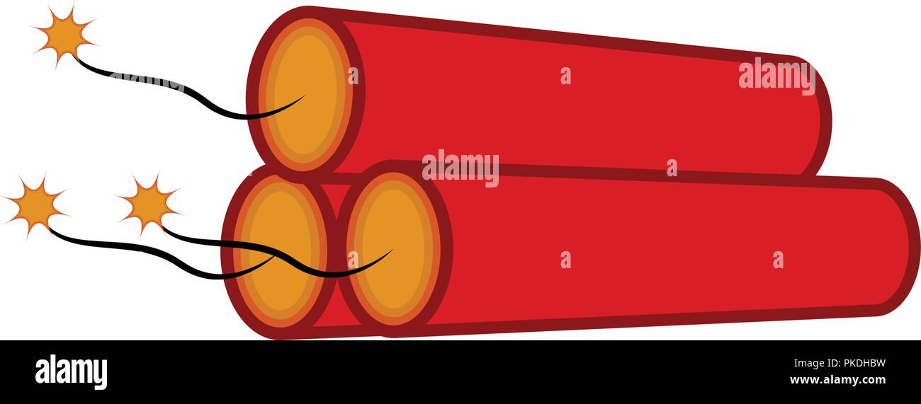 Icon of a dynamite stack. Vector illustration design Stock Vector Image ...