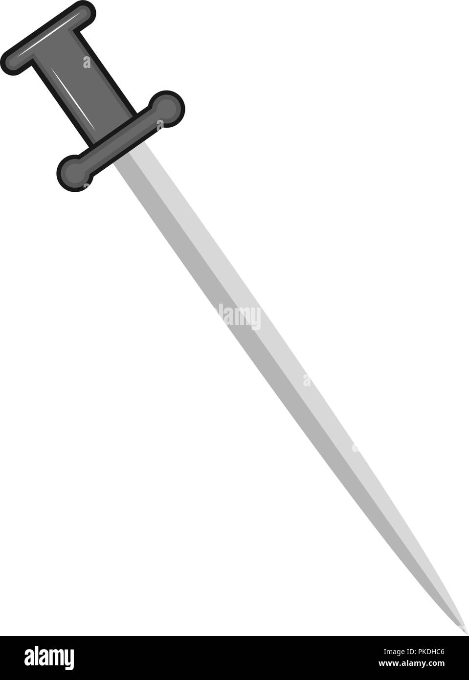 Isolated comic sword icon. Vector illustration design Stock Vector ...