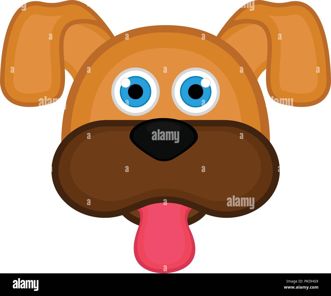 Isolated cute dog avatar. Vector illustration design Stock Vector Image ...