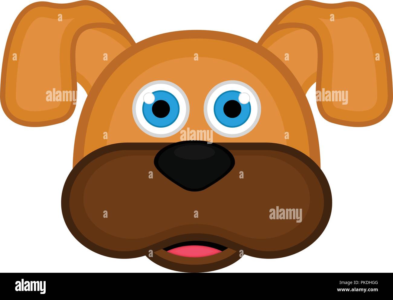Isolated cute dog avatar. Vector illustration design Stock Vector Image ...