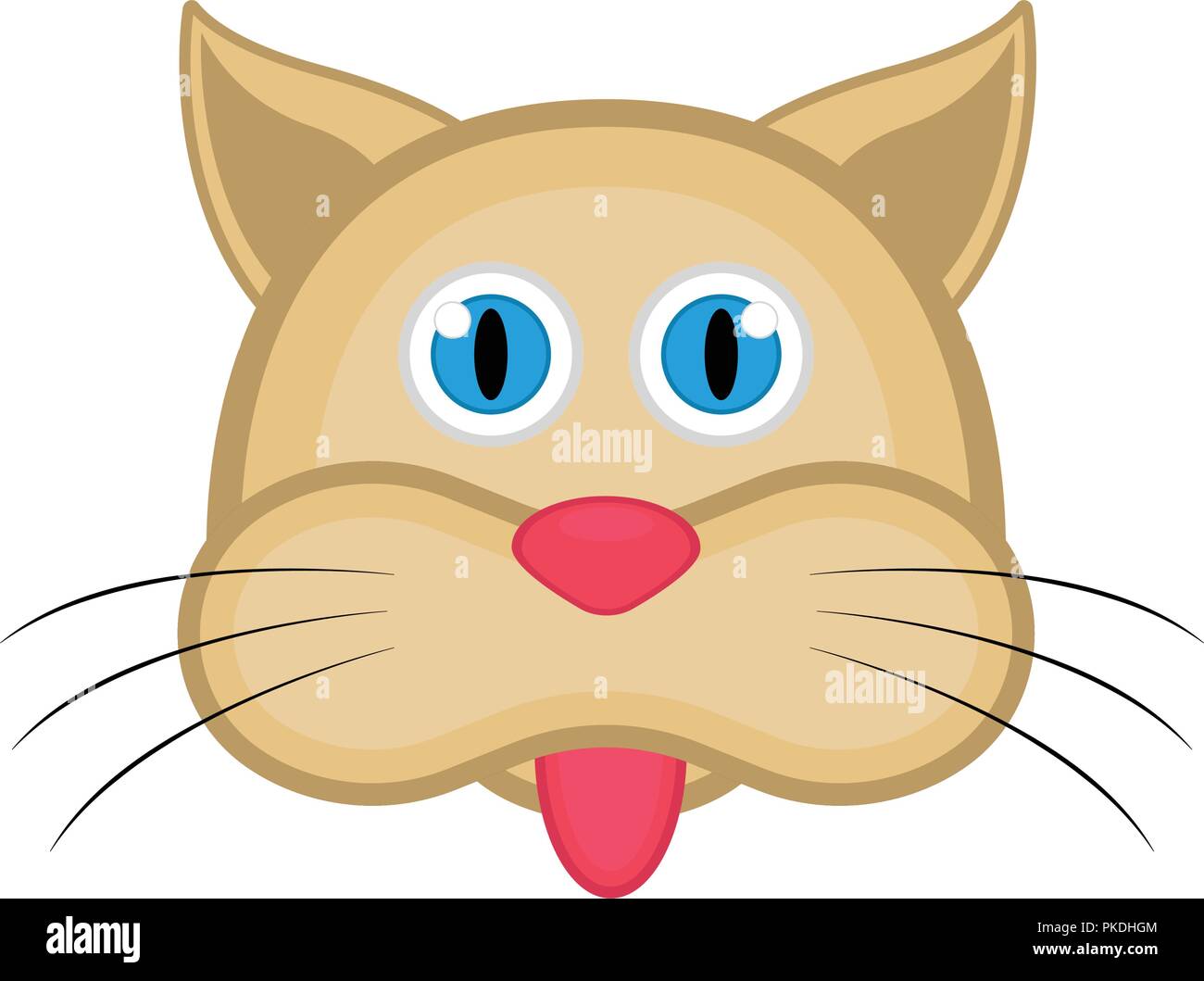 Isolated cute cat avatar. Vector illustration design Stock Vector Image ...