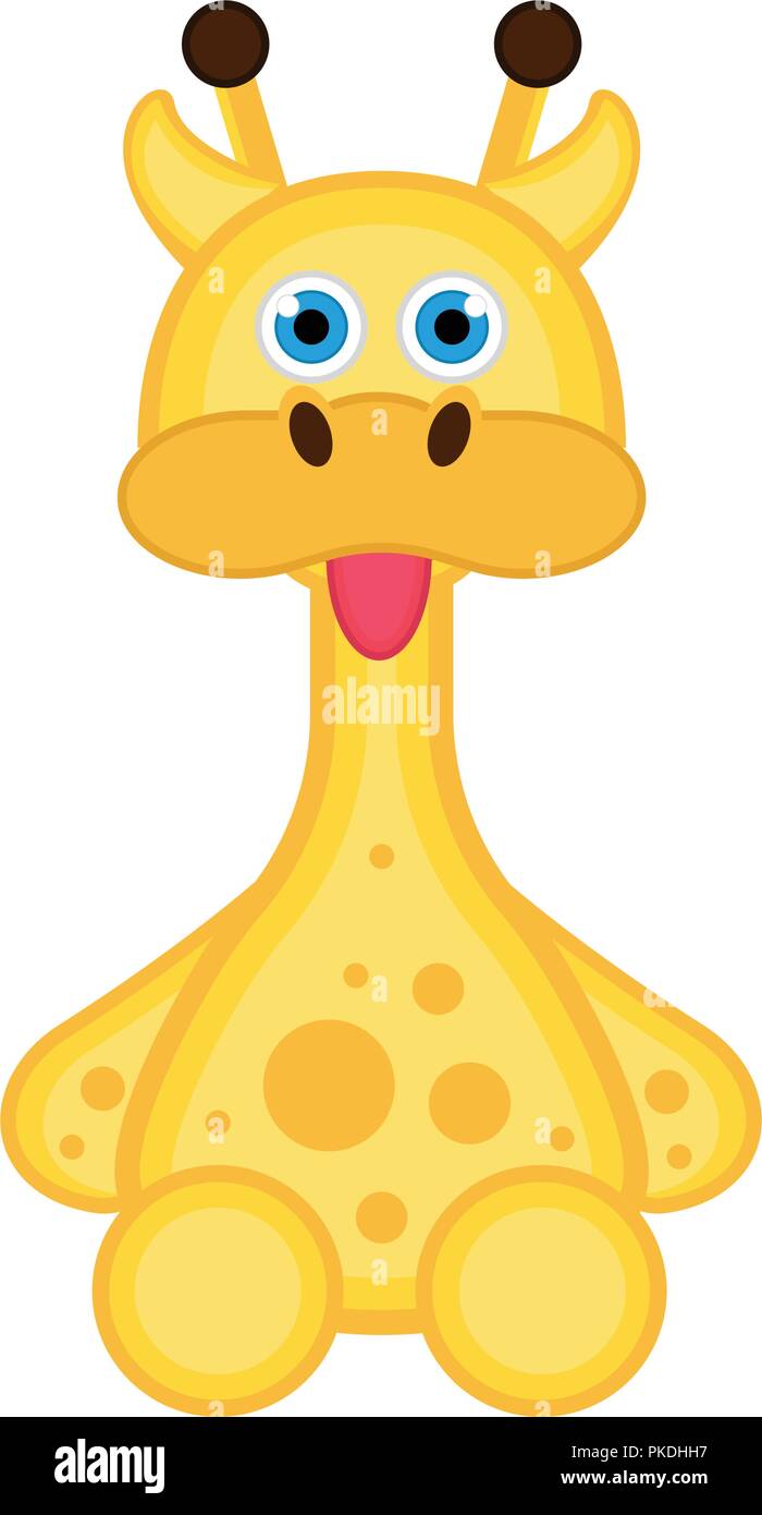 Isolated cute giraffe icon. Vector illustration design Stock Vector ...