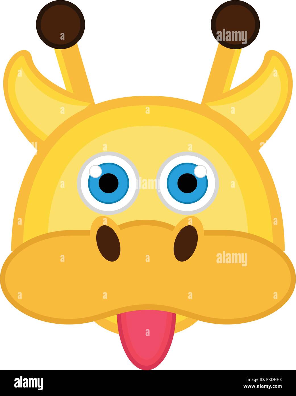 Isolated cute giraffe avatar. Vector illustration design Stock Vector ...