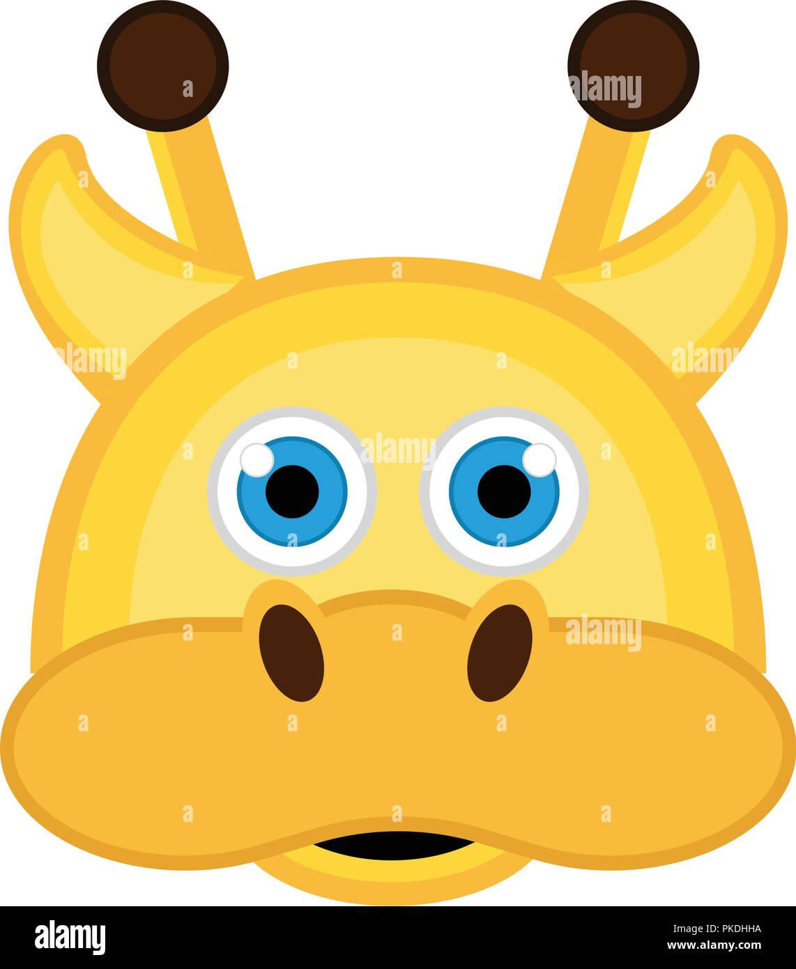 Isolated cute giraffe avatar. Vector illustration design Stock Vector ...
