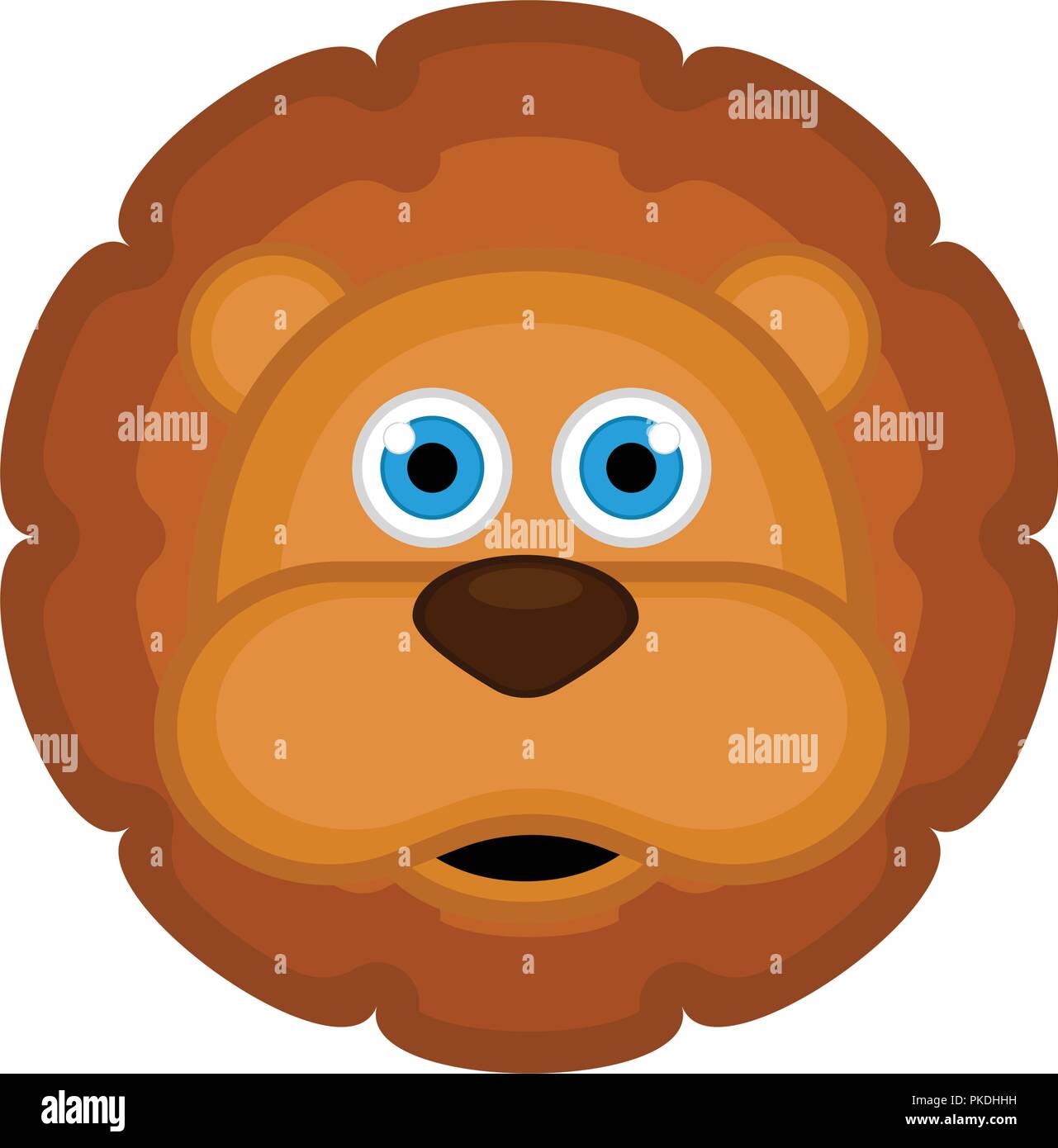 Isolated cute lion avatar. Vector illustration design Stock Vector ...