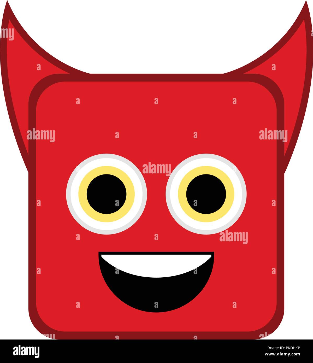 Cute halloween demon cartoon character. Vector illustration design ...