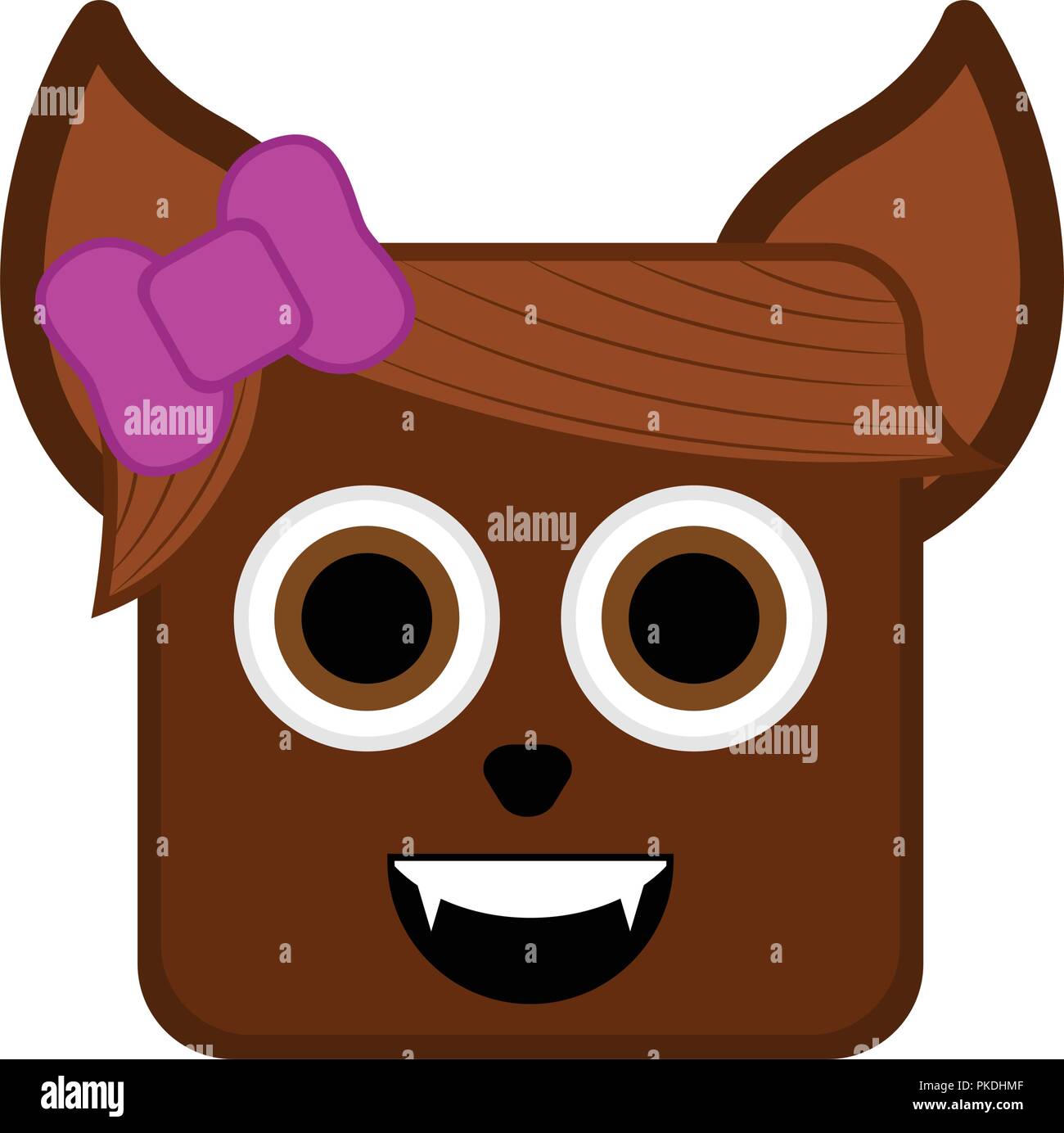 Cute halloween werewolf cartoon character. Vector illustration design ...