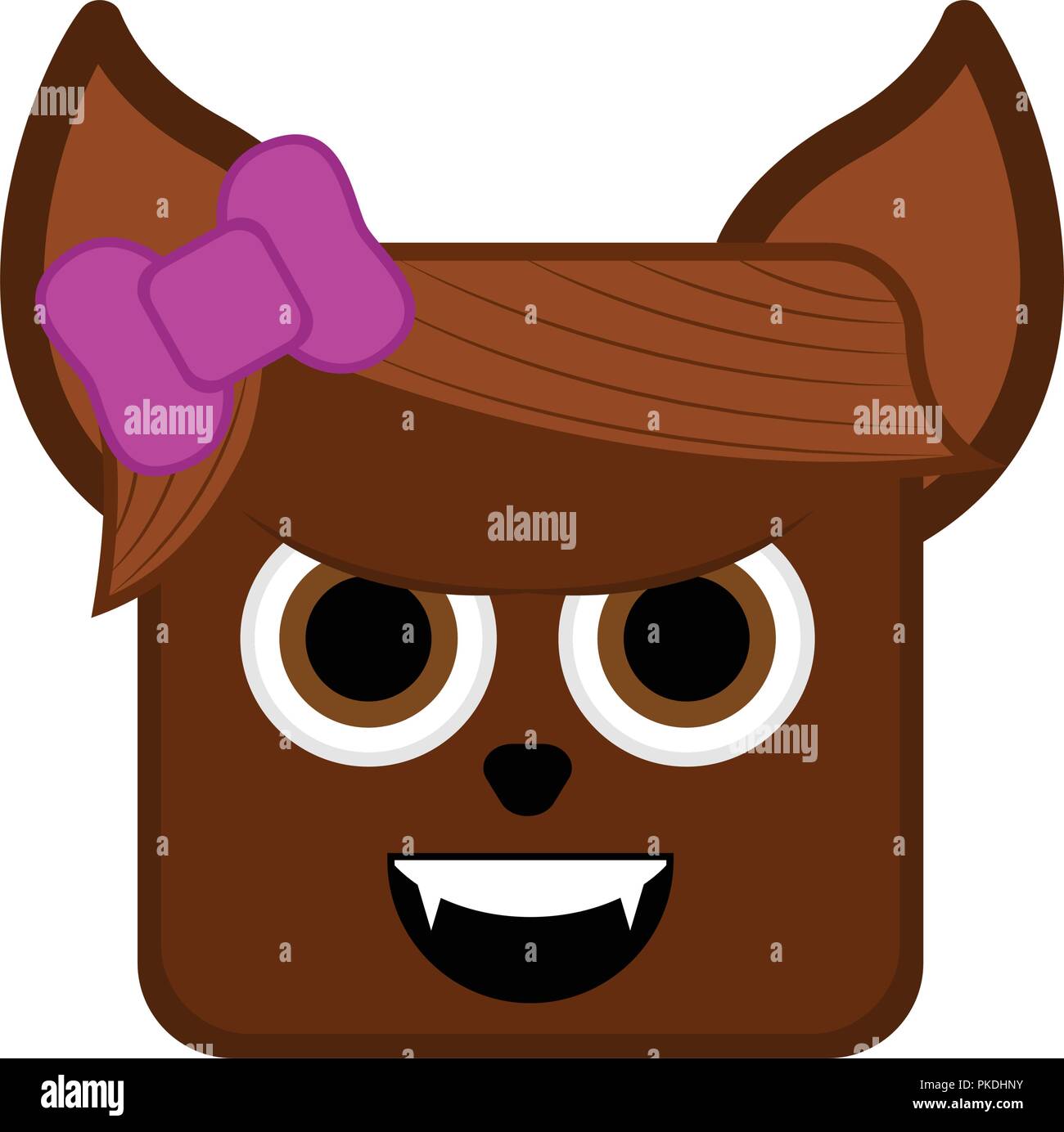 Cute halloween werewolf cartoon character. Vector illustration design ...