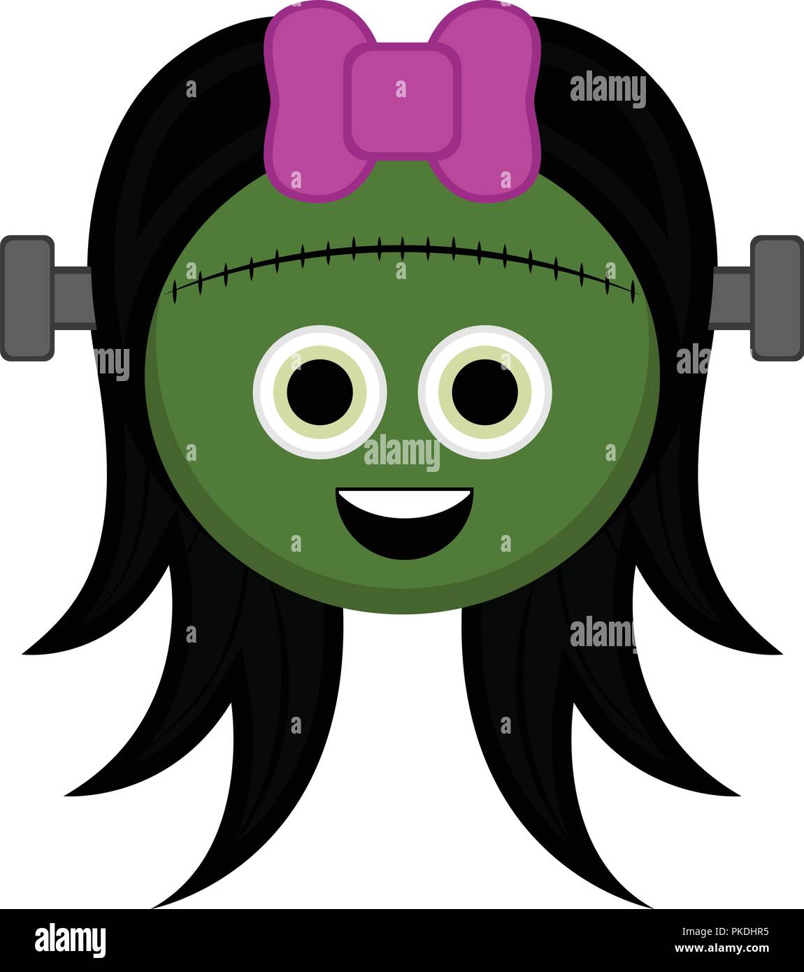 Cute halloween zombie cartoon character. Vector illustration design ...