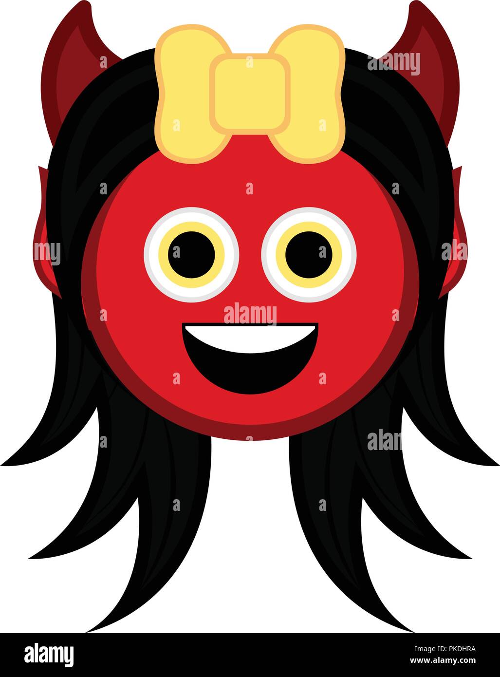 Cute halloween demon cartoon character. Vector illustration design ...