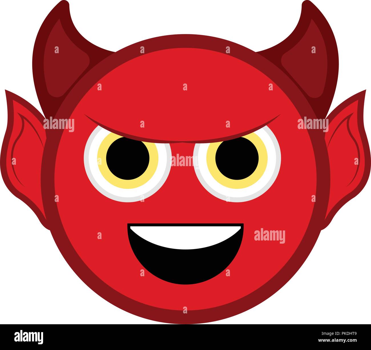 Cute halloween demon cartoon character. Vector illustration design ...