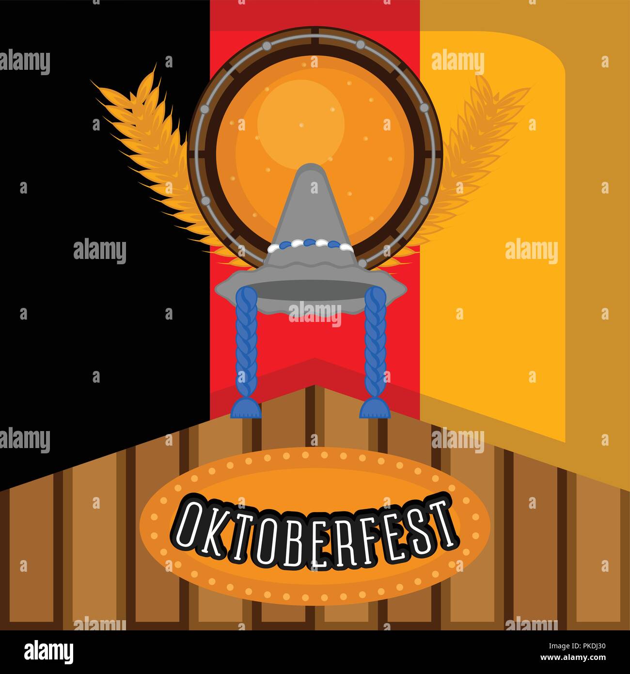 Traditional oktoberfest concept image. Vector illustration design Stock ...