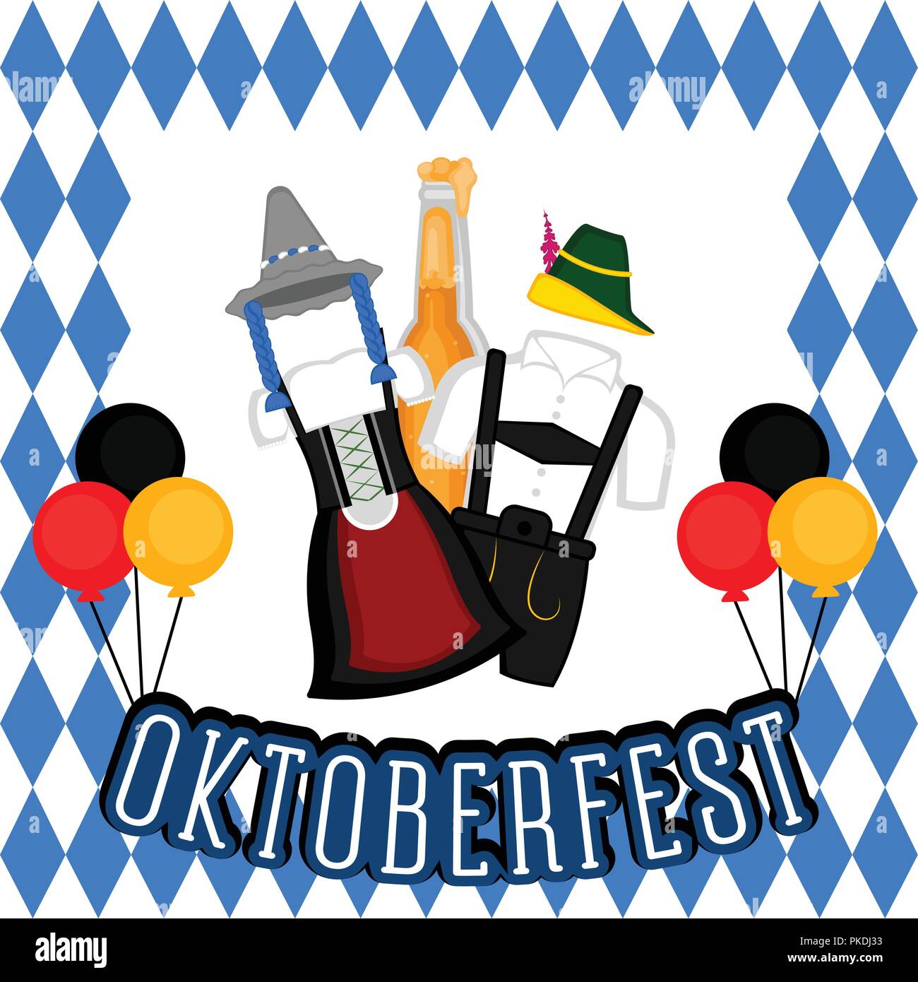 Traditional oktoberfest concept image. Vector illustration design Stock ...