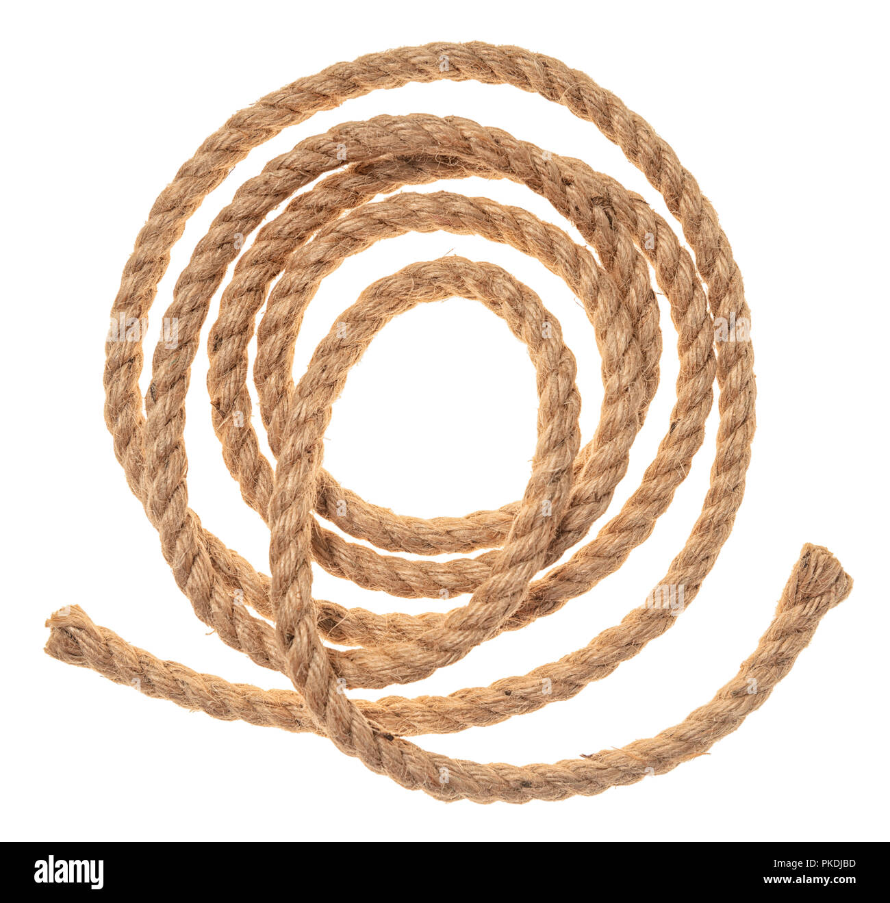 twisted rope isolated on white background, close up Stock Photo - Alamy