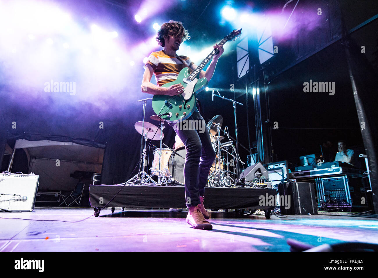 Austin blues-rock band Black Pistol Fire performing at Skookum Music ...