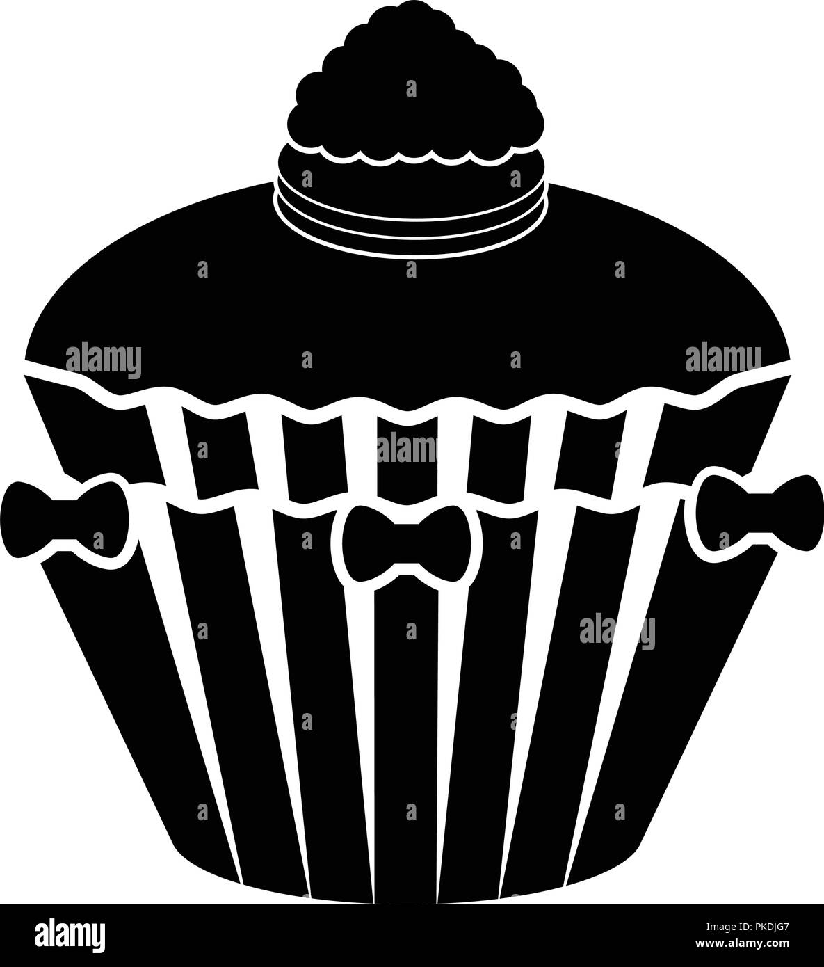 Isolated Cupcake Silhouette Icon Stock Vector Image And Art Alamy