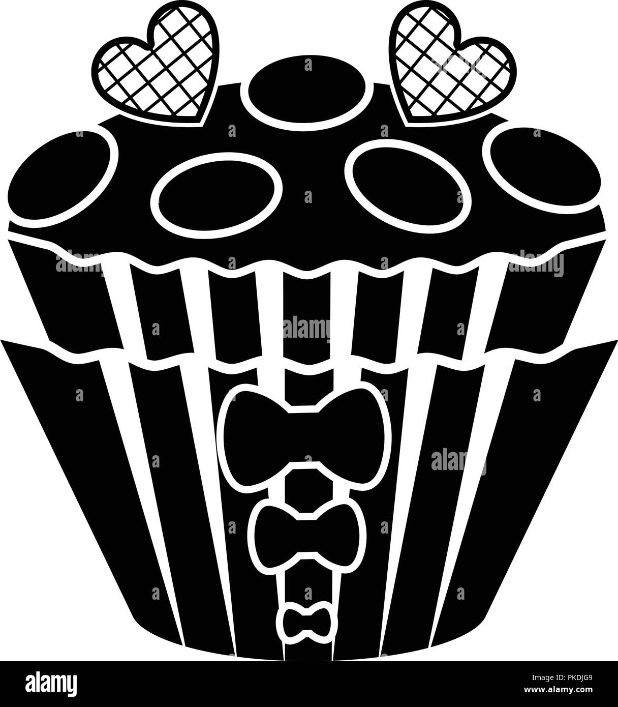 Isolated Cupcake Silhouette Icon Stock Vector Image And Art Alamy