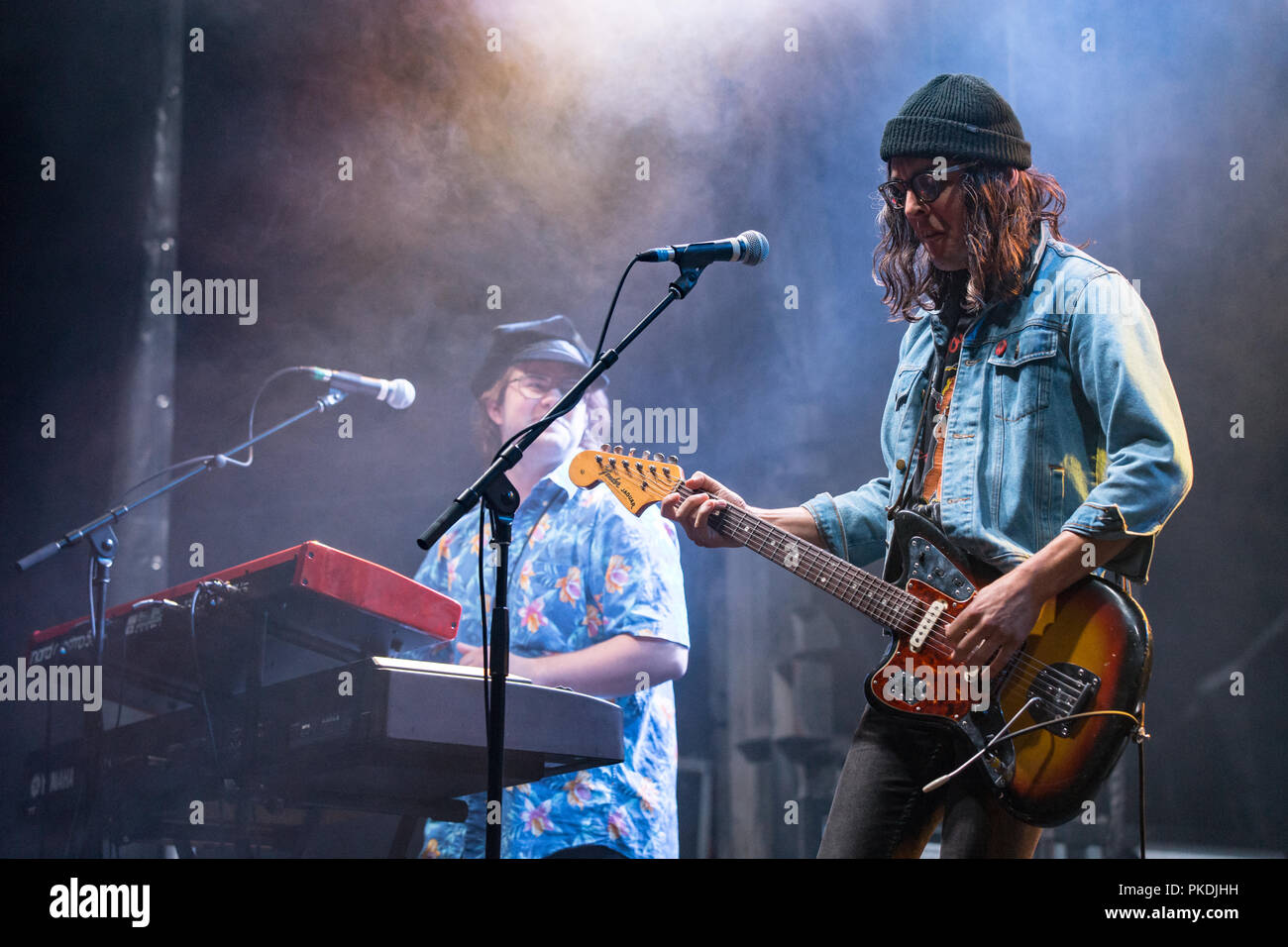 Canadian-American musician Matt Mays and his band performing at Skookum ...