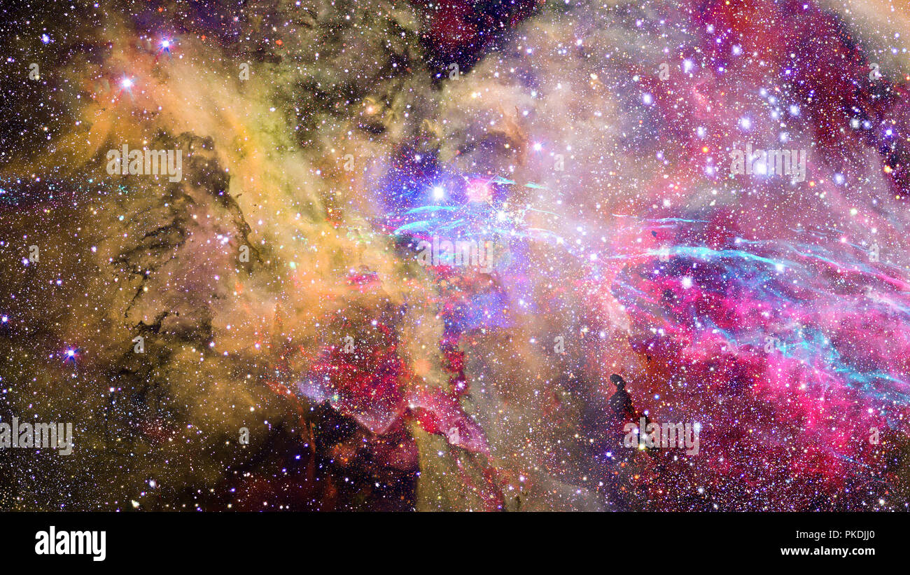 Universe filled with stars, nebula and galaxy. Elements of this image ...