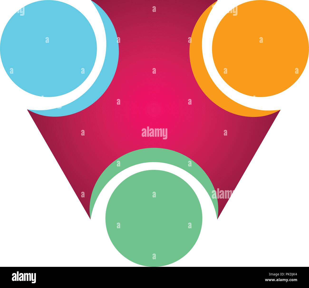 Isolated teamwork business logo Stock Vector Image & Art - Alamy