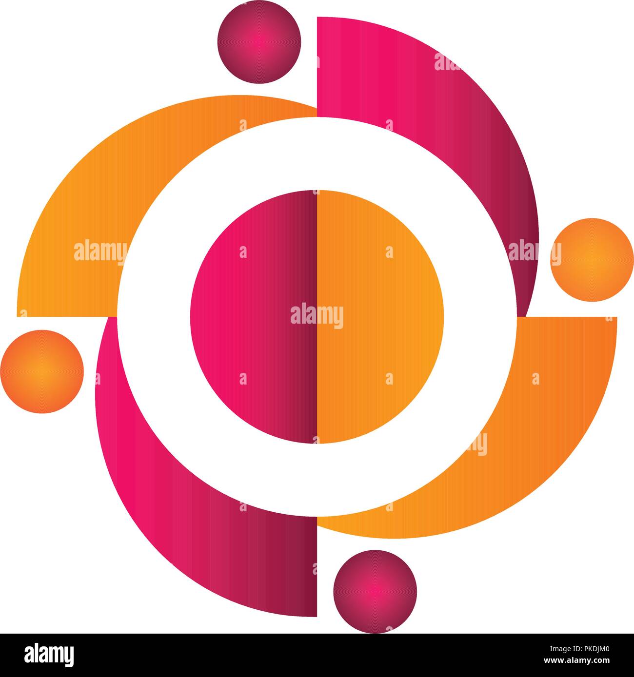 Isolated teamwork business logo Stock Vector Image & Art - Alamy