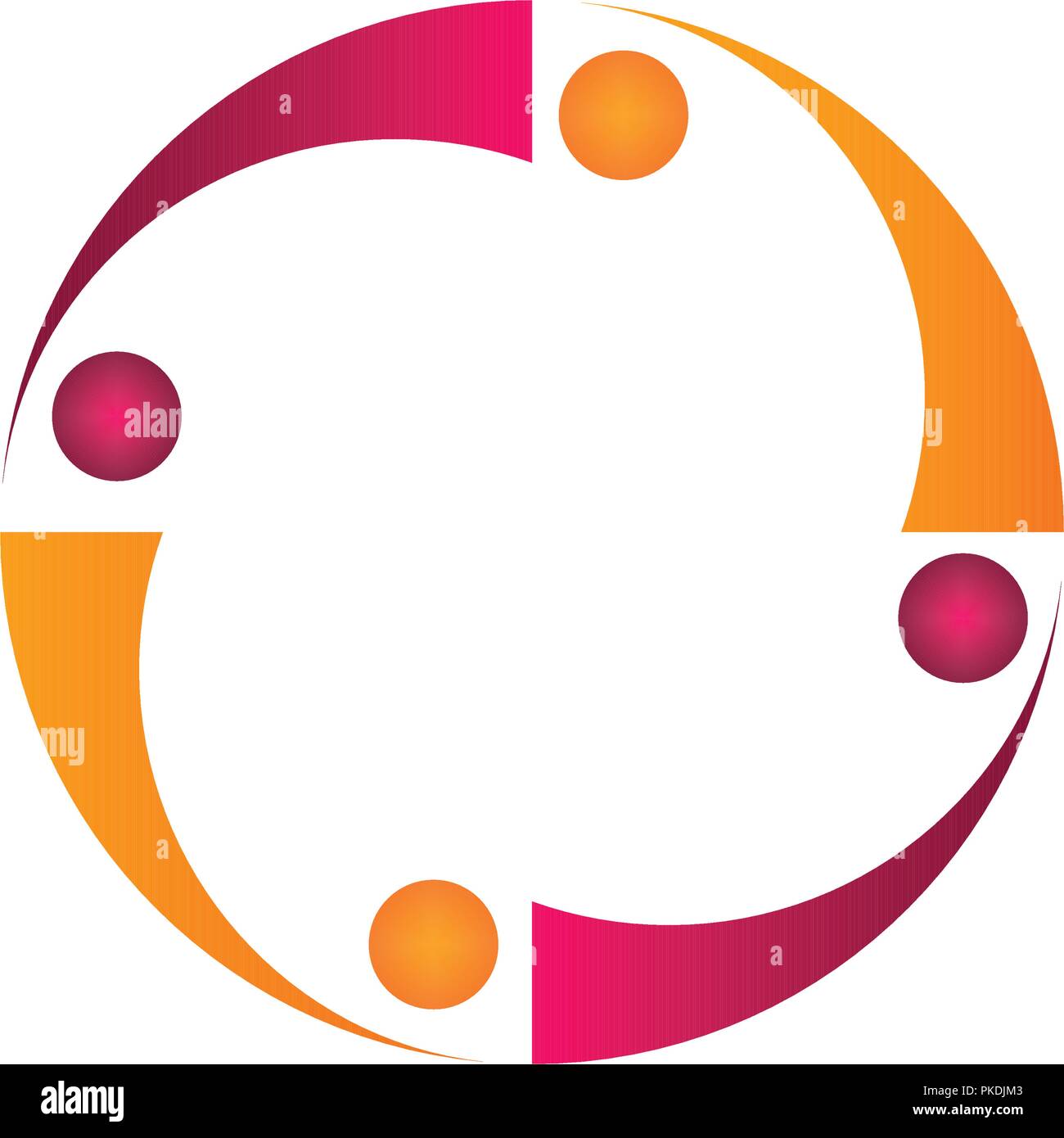 Isolated teamwork business logo Stock Vector Image & Art - Alamy