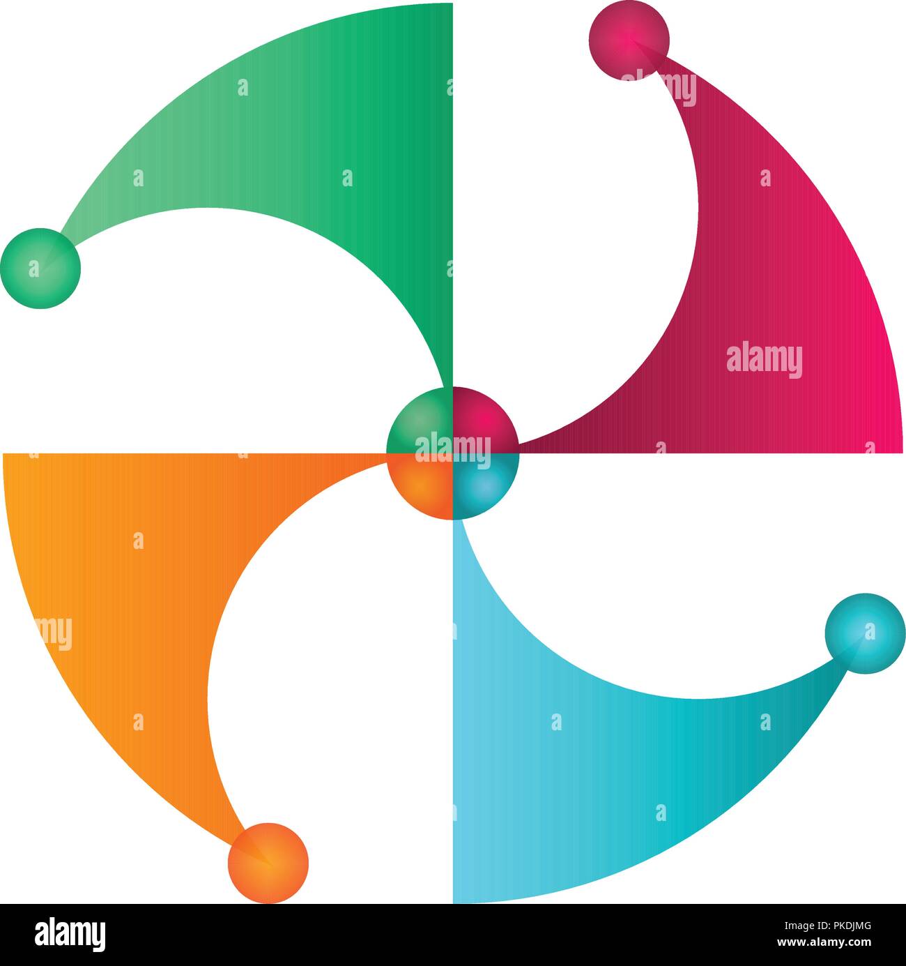 Isolated teamwork business logo Stock Vector Image & Art - Alamy