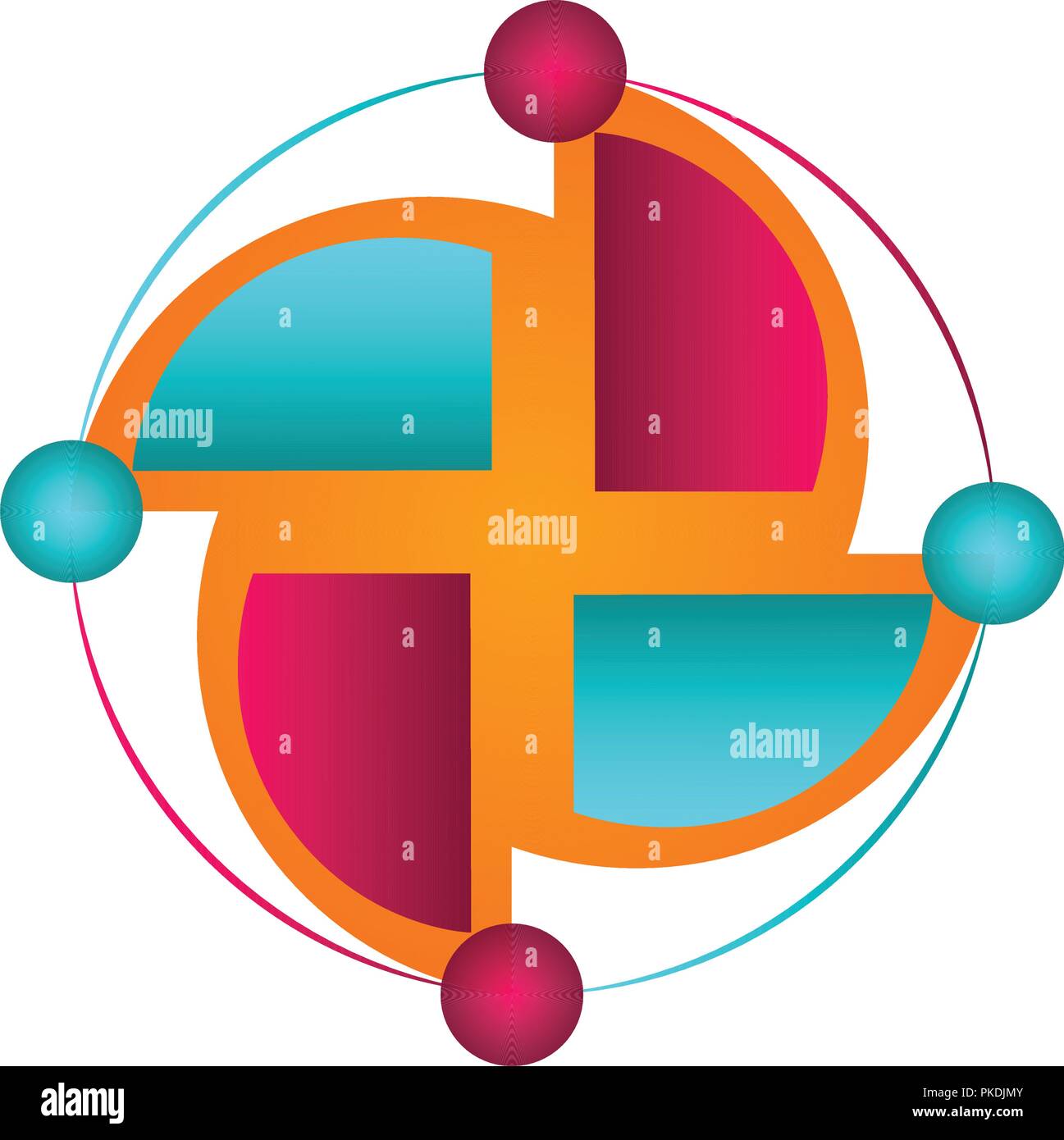 Isolated teamwork business logo Stock Vector Image & Art - Alamy