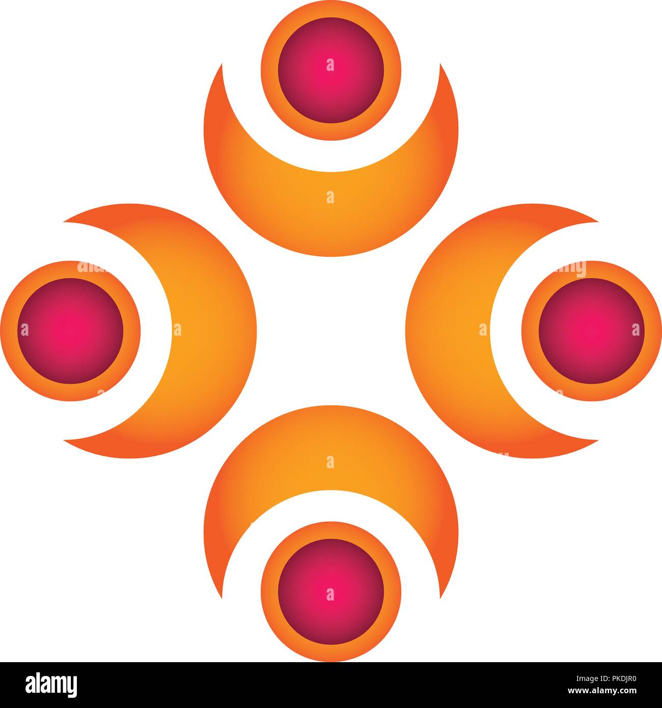 Isolated teamwork business logo Stock Vector Image & Art - Alamy