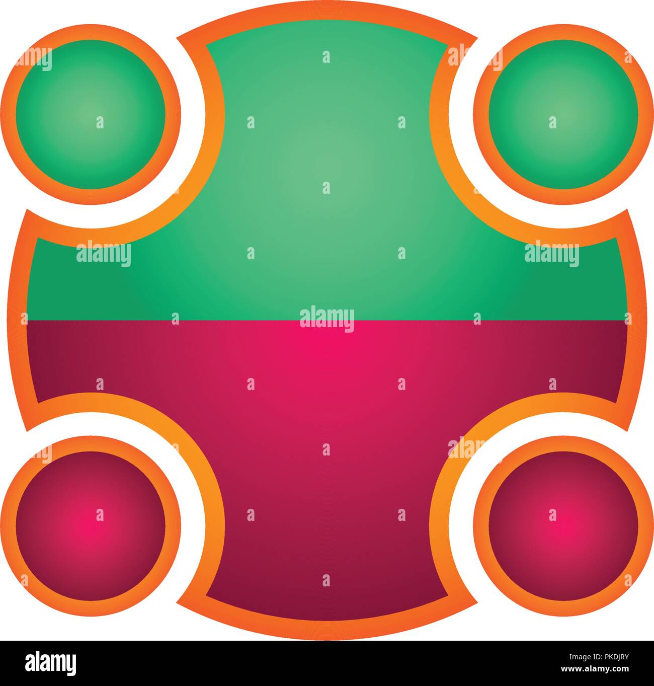 Isolated teamwork business logo Stock Vector Image & Art - Alamy