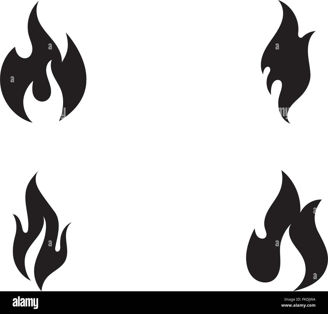 Fire flame vector illustration design template Stock Vector Image & Art ...