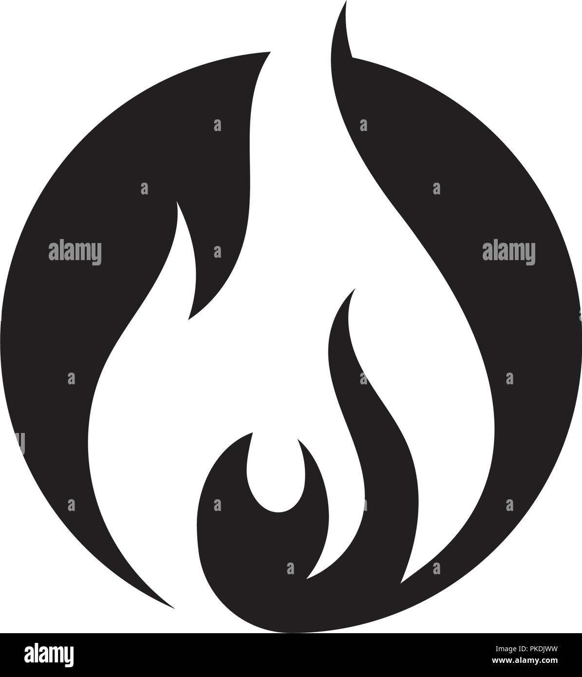 Fire flame vector illustration design template Stock Vector Image & Art ...