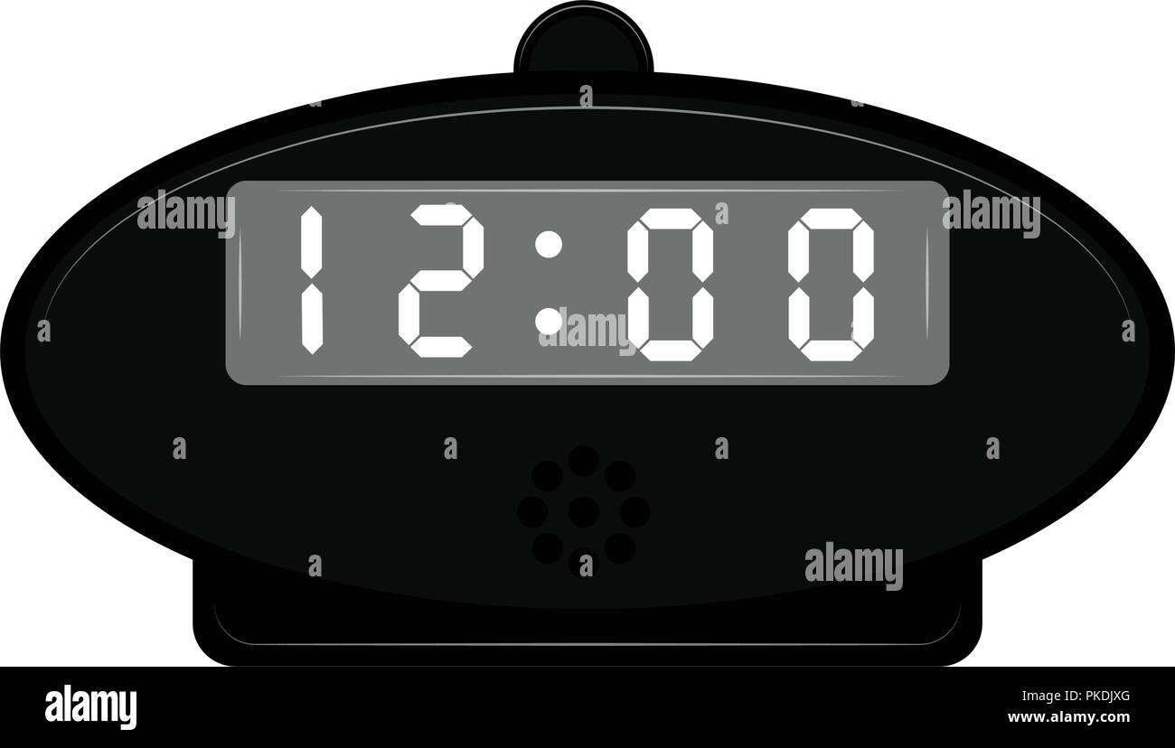 Isolated digital alarm clock icon Stock Vector Image & Art - Alamy