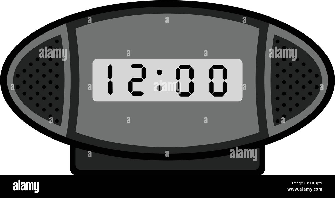 Digital Alarm Clock Clipart