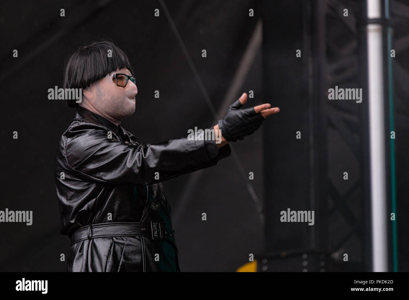 American band St. Vincent performing at Skookum Music Festival in ...