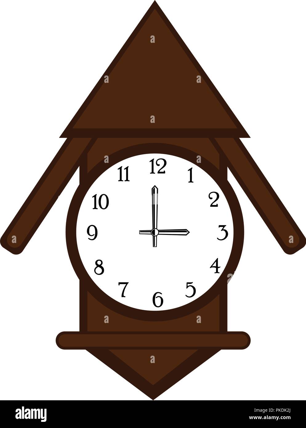 Isolated wall clock icon Stock Vector Image & Art - Alamy