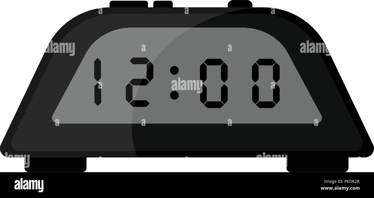 Isolated digital alarm clock icon Stock Vector Image & Art - Alamy