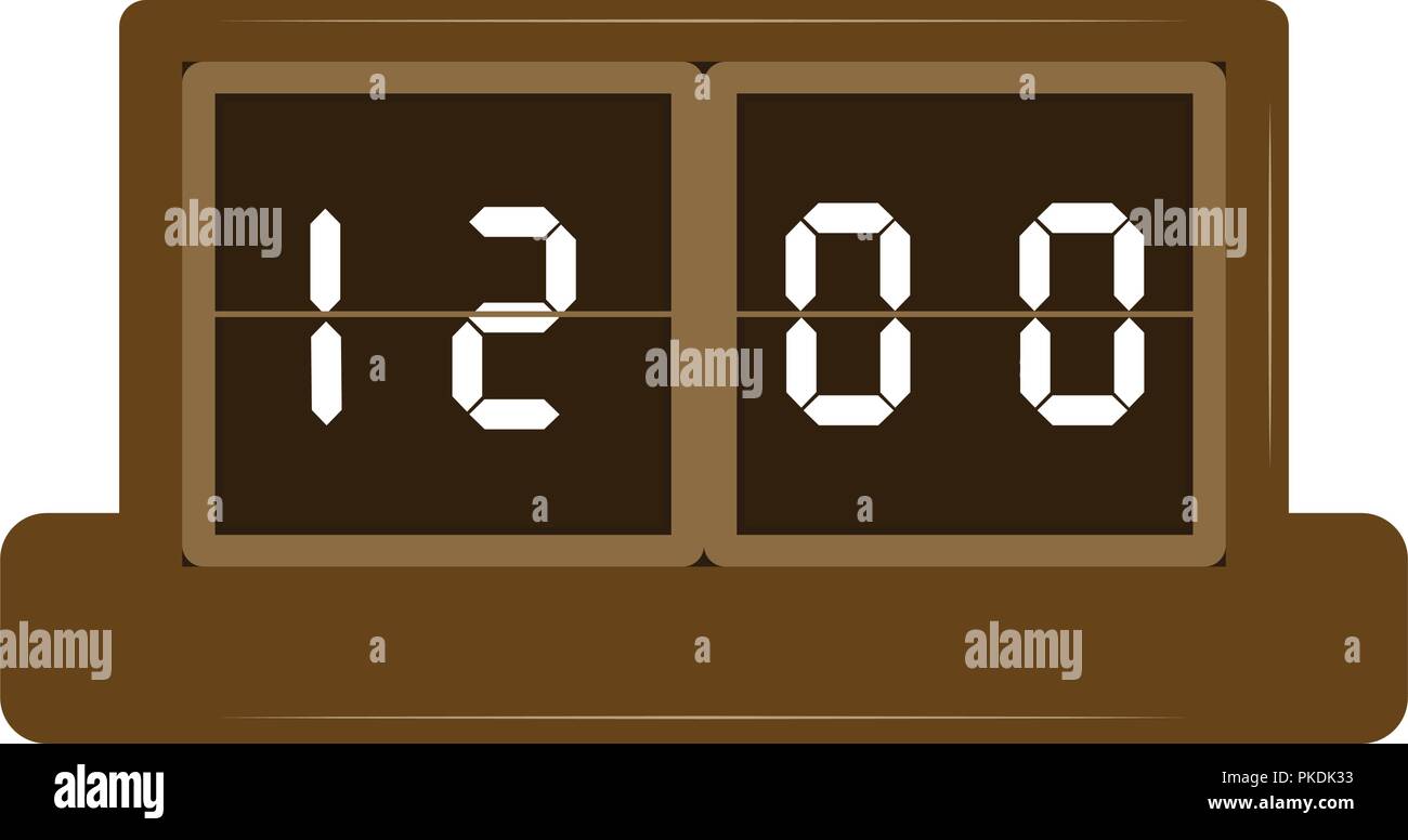 Isolated digital alarm clock icon Stock Vector Image & Art - Alamy